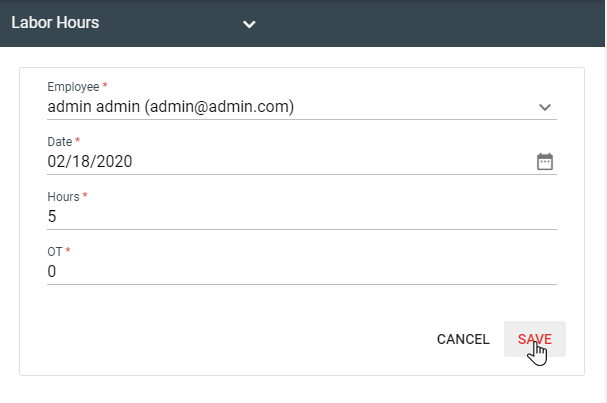 How to log labor hours on a work order – Q Ware Support